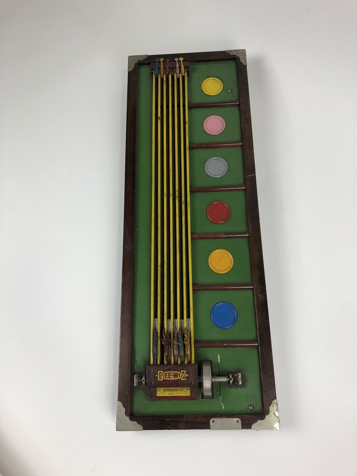 1920s Tabletop Gee Wiz Horse Racing & Gambling Game - Missing 1 Horse ...