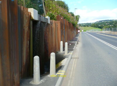 Photo 12x8 Artificial waterfall alongside the new link road, Norland ...