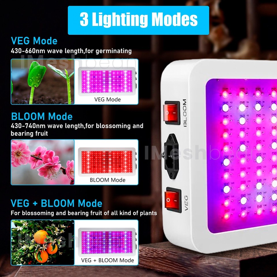 4x2FT Grow Tent Kit Indoor Plant Growing Systems Grow Light Ventilation ...