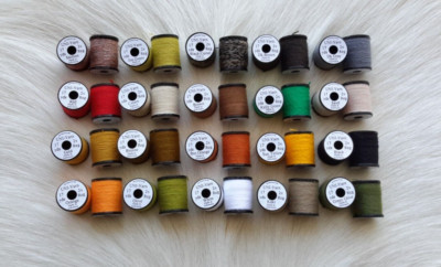 Fly Tying Thread. Uni- Yarn (20 Spool Combo) 17 yard spools, . Free ...