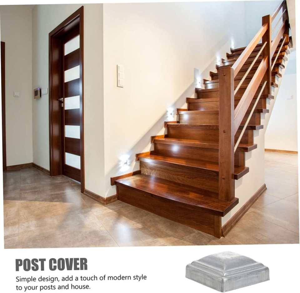 20PK 100x100mm Steel Fence Post End Caps Fit 4" Post Cap Fence Finial ...