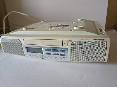 Sony ICF-CD513 SpaceMaker FM AM CD Kitchen Clock Radio Under Cabinet | eBay