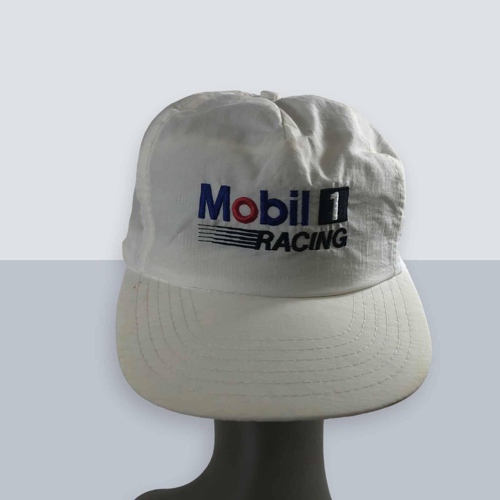 Mobil 1 Racing Hat Mens One Size White Logo Snapback … - Gem