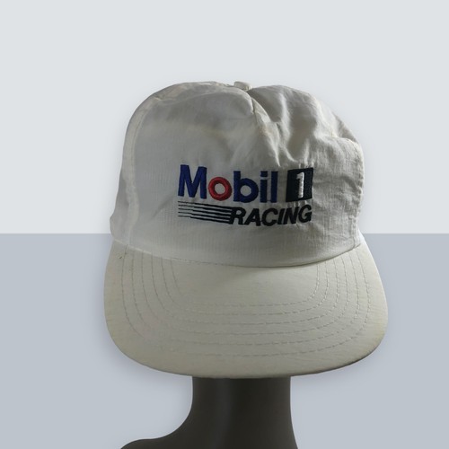 Mobil 1 Racing Hat Mens One Size White Logo Snapback Motorsports Racing ...