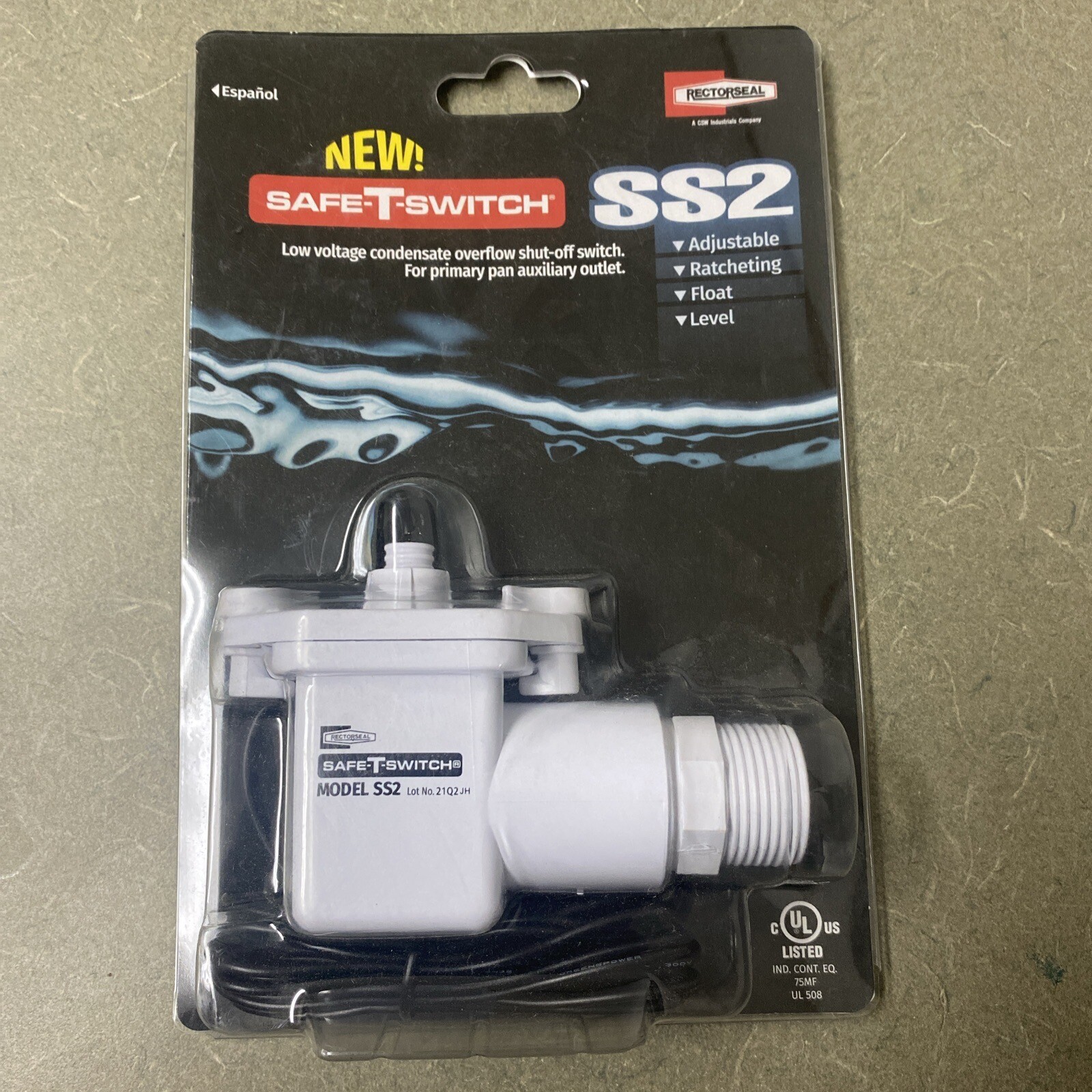 RectorSeal Safe-T-Switch SS2 Overflow Shutoff Switch - Black/White ...