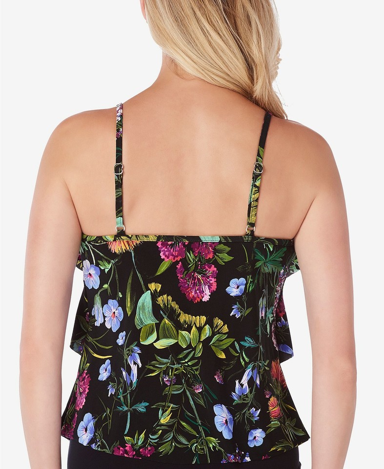 New $120 Magicsuit Women Black Blue Green Floral Rita Modern Tankini ...