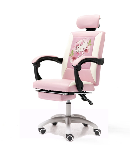 KAWAII JAPANESE KITTY Gaming Chair HOME OFFICE ADJUSTABLE ANIME CARTOON ...