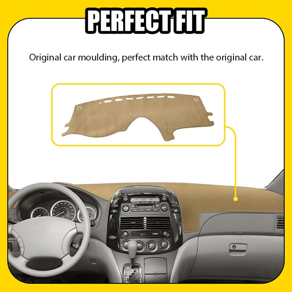 Car Dashboard Dash Cover Mat Dashmat Dash Mat Carpet Fit Toyota Sienna ...
