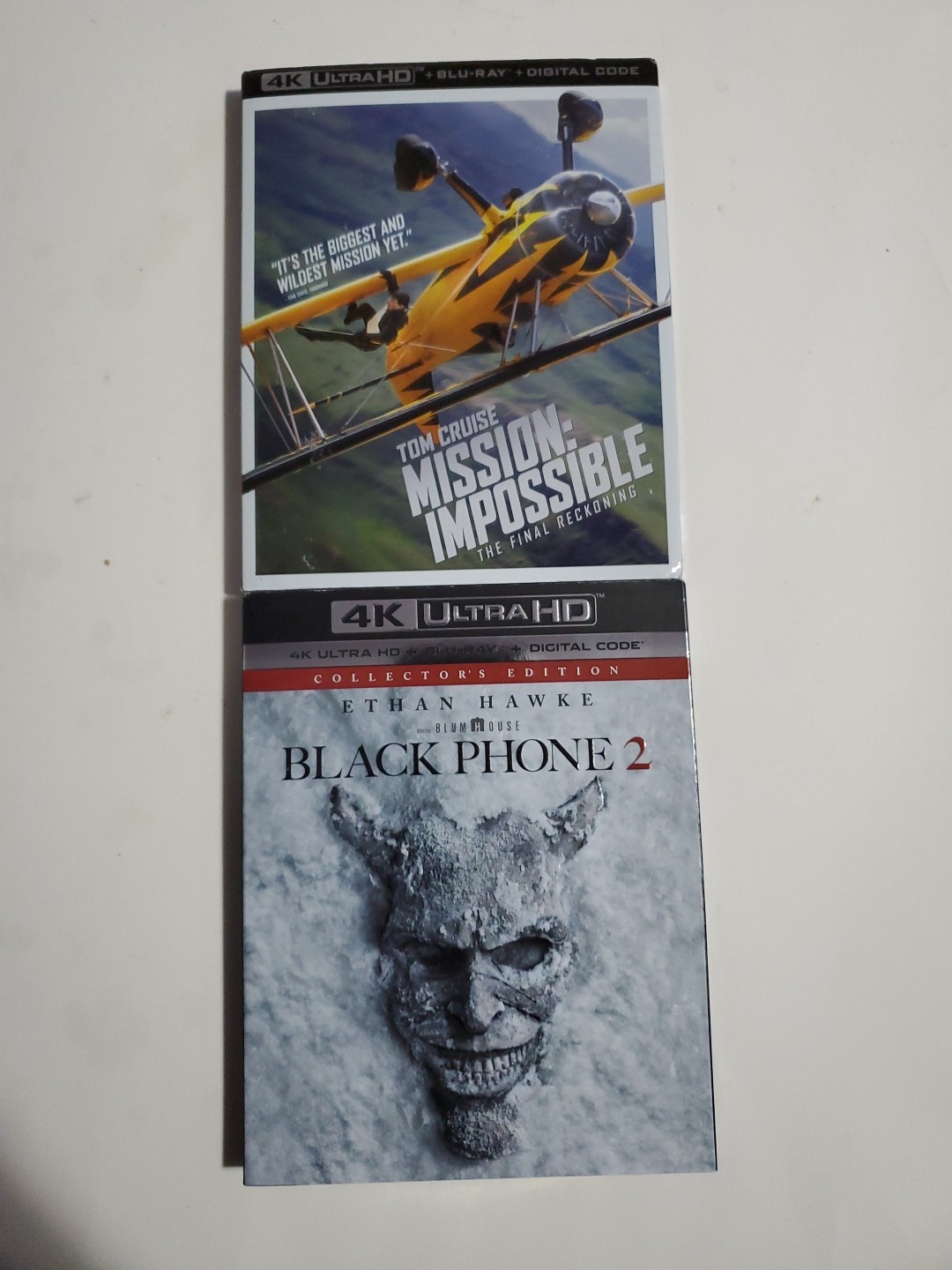 MISSION IMPOSSIBLE THE FINAL RECKONING, BLACK PHONE 2 4K + BLU-RAY WITH ...