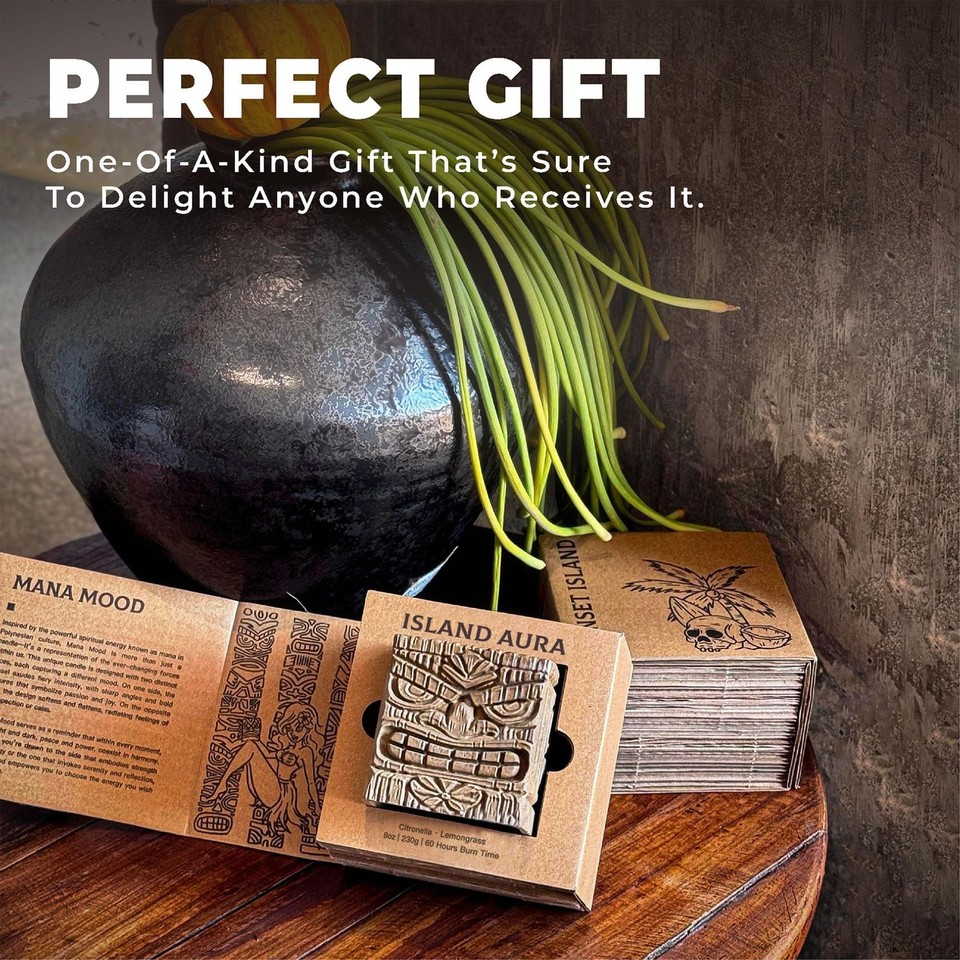 Mana Mood Citronella Torch – Outdoor Patio & Backyard Table Top Torches ...