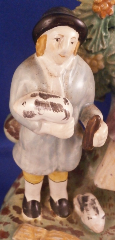 Antico Presto 19tC Staffordshire Creamware Mancia The Maiale Figurina ...