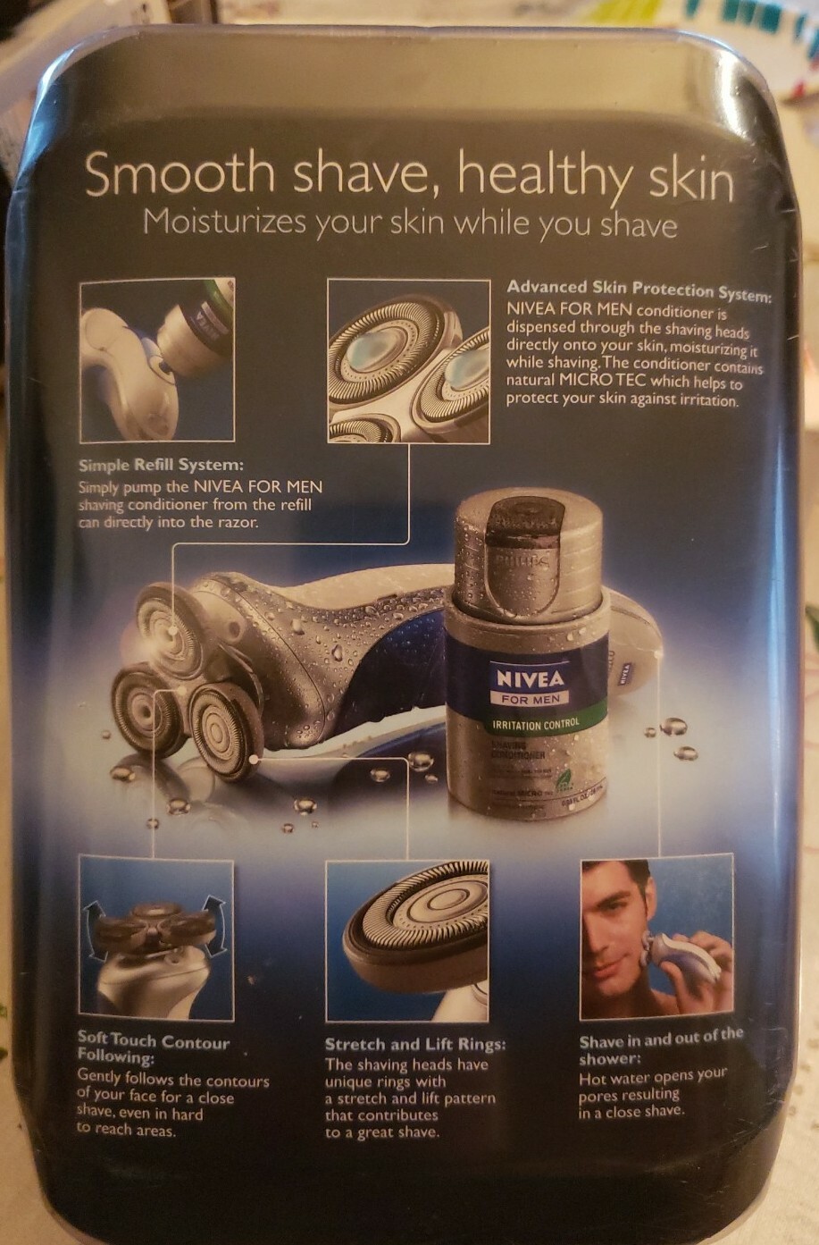 Philips Norelco HS8420/40 NIVEA FOR MEN Electric Razor - Blue for sale ...