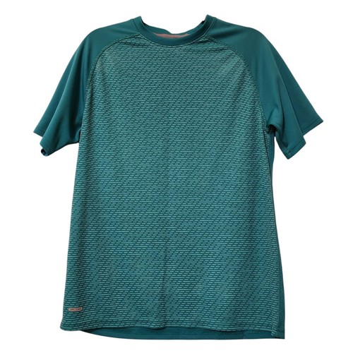 Starter Mens Regular Fit Core Tee Size S 38-40 Teal Short Sleeve Dry ...