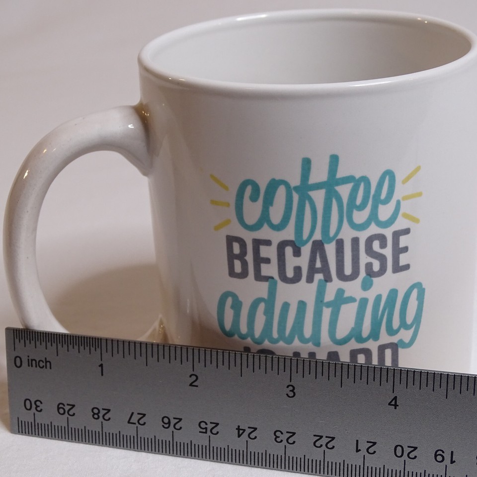 Royal Norfolk Coffee Mug Because Adulting Is Hard Funny Ceramic Tea Cup ...