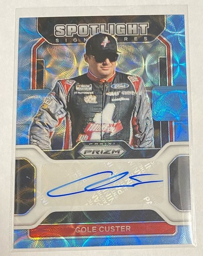 2022 PRIZM RACING NASCAR SPOTLIGHT CAROLINA BLUE AUTOGRAPH #53/75 COLE ...