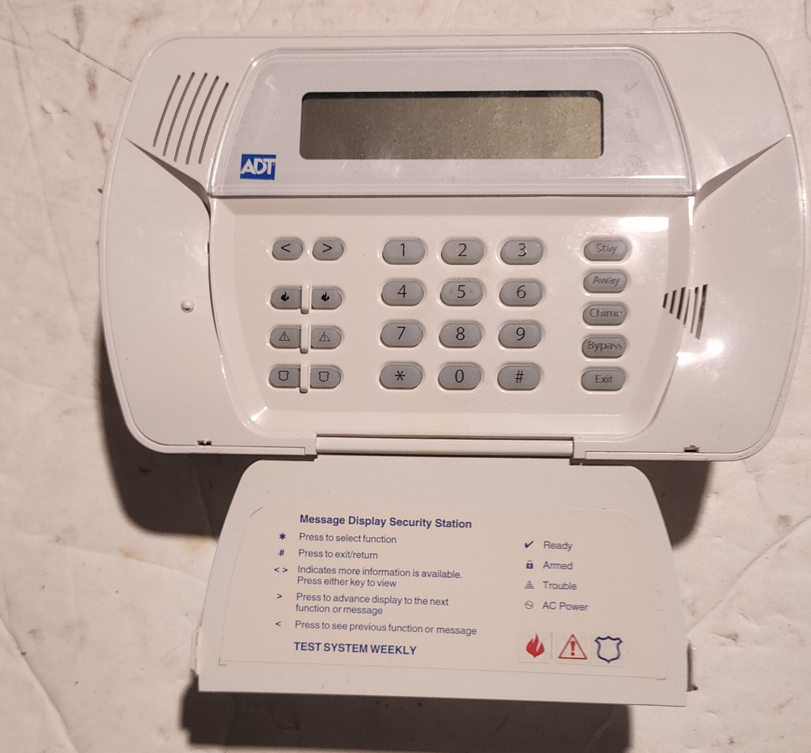 ADT 78000427 Wireless Alarm Security System Control Panel Transformer ...