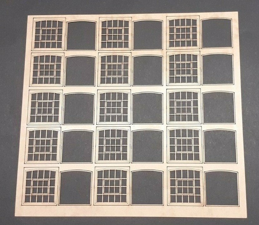 Window Glazing Kit OO Gauge Model Railway Window Kits - Laser Cut ...