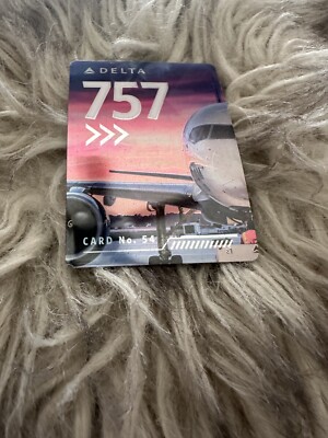Delta Air Lines Card 54 Boeing 757-300 Pilot Trading Card Collector ...