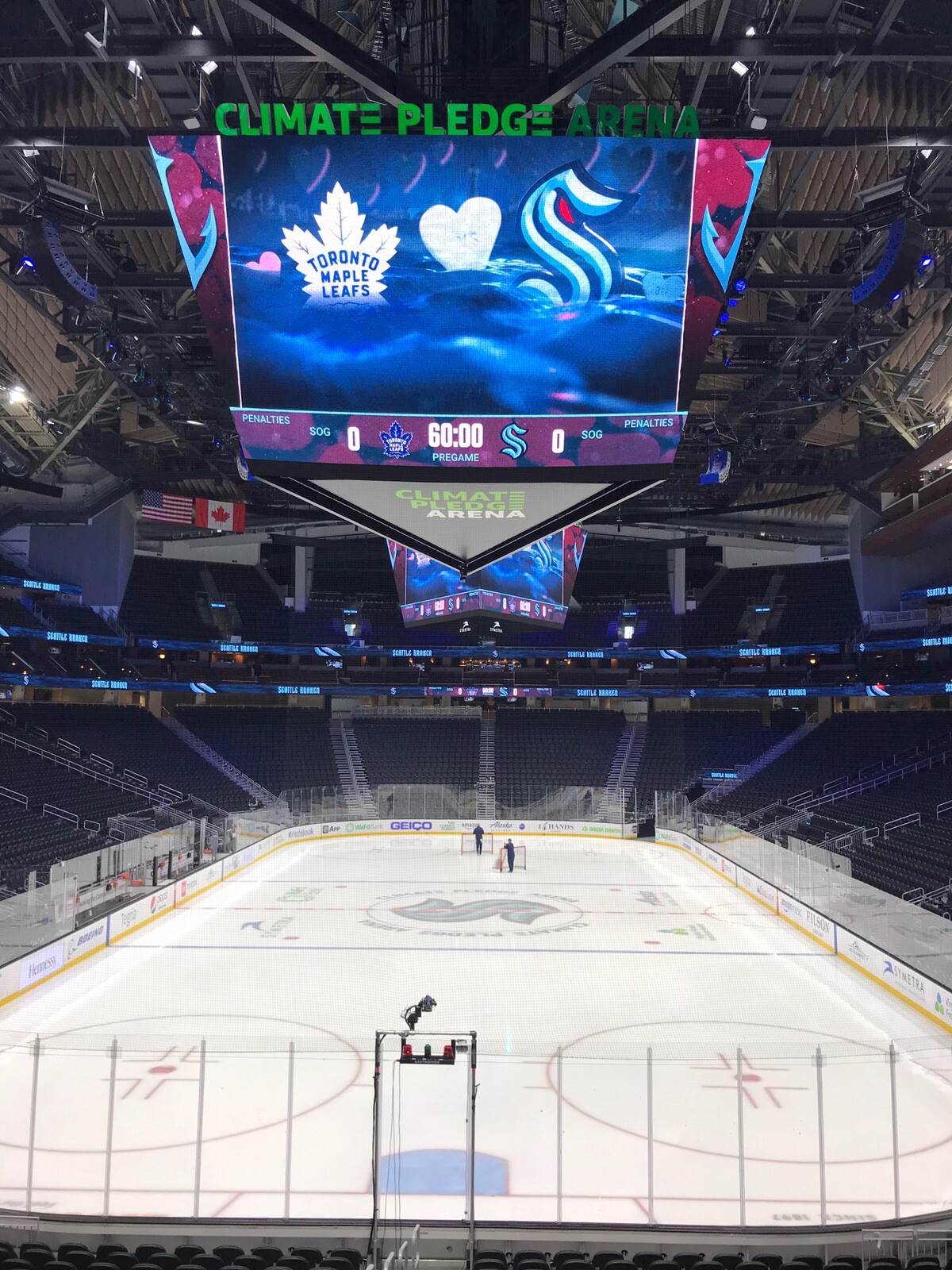 INAUGURAL SEATTLE KRAKEN vs TORONTO MAPLE LEAFS 2/14/2022 SOUVENIR ...