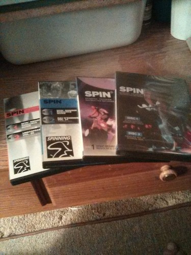LOT OF 4 SPINNING PROGRAM INSTRUCTOR NETWORK DVD'S ( 8 DISCS TOTAL ) 1 ...