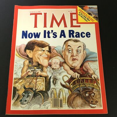 VTG Time Magazine March 12 1984 - Walter Mondale vs Gary Hart ...