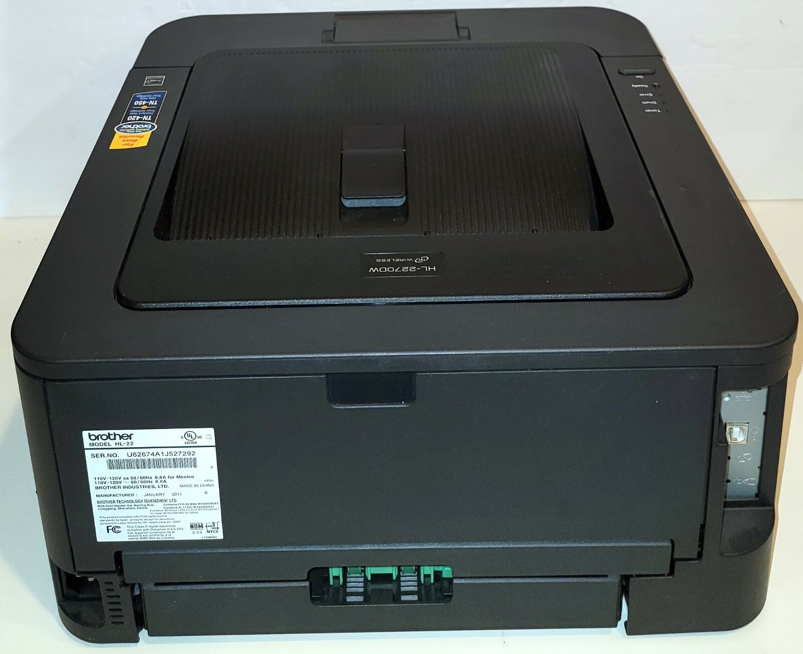 Brother HL-2270DW Wireless automatic Duplex Laser Printer(ONLY 3 PAGES ...