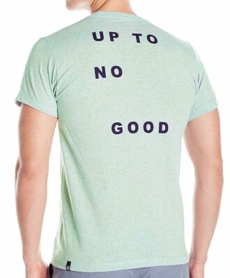 Neff No Good Crew Neck Short Sleeve Tee T-Shirt, Men's Large, Glacier ...