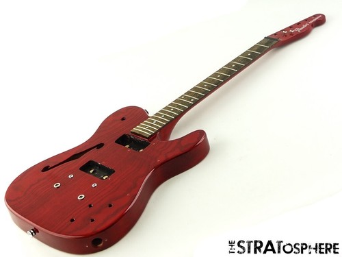 Fender JA-90 Jim Adkins Thinline Tele BODY and NECK, Telecaster Crimson ...