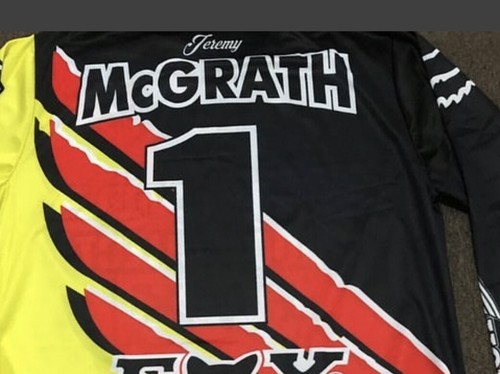 CUSTOM DESIGN JERSEY MOTOCROSS SUPERCROSS JEREMY MCGRATH 1-800 COLLECT ...