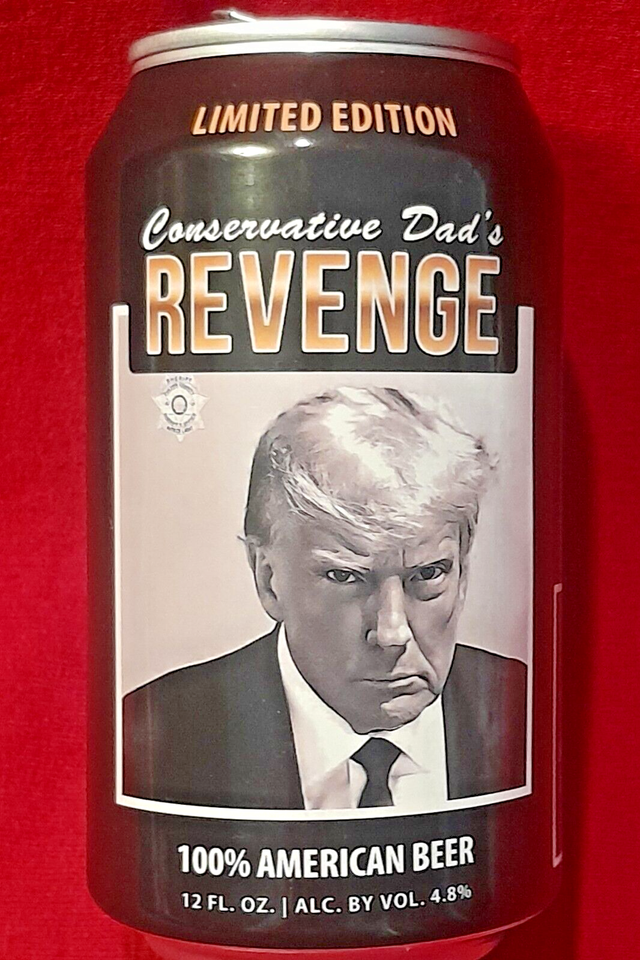 Conservative Dad's REVENGE Ultra Right Beer Can Donald Trump Mugshot ...