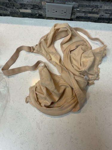 DELIMIRA 44C Full Coverage Front Closure Bra Cream Wire Free Back ...