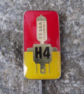 Tesla H4 Automotive Car Halogen Headlamp Main Lamp Light Bulb Pin Badge ...