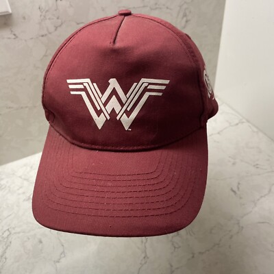 Wonder Women Hat Burgundy Color With Dr. Pepper | eBay