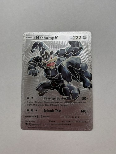 Silver Foil Fan Art Card Collection Machamp V NM | eBay