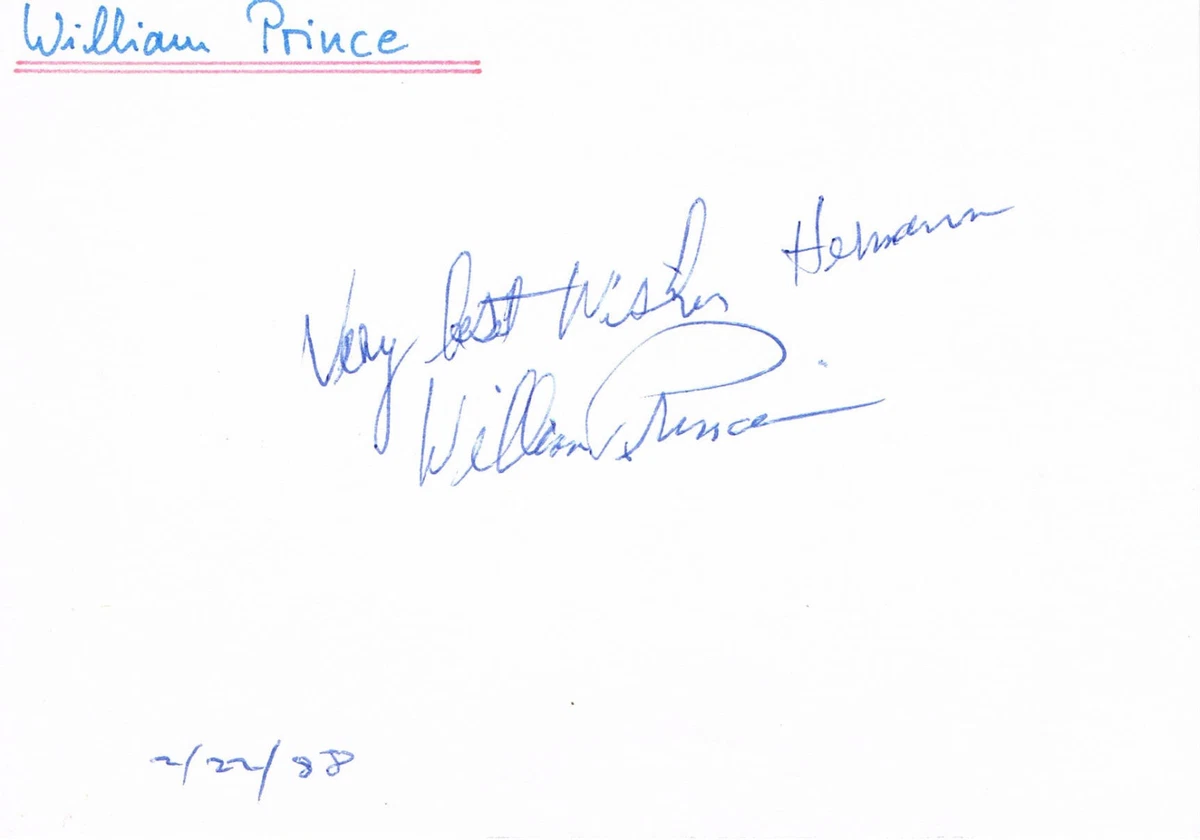 Prince William Signature
