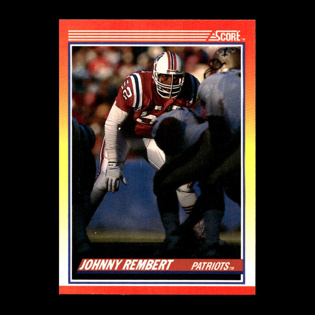 Johnny Rembert 1990 Score New England Patriots #286 Set Break GM | eBay