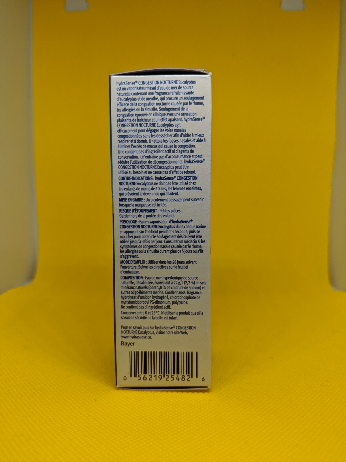 Hydrasense Nighttime Congestion Eucalyptus Hypertonic Fine Mist Nasal ...