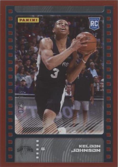 2019-20 Panini Sticker & Card Collection - Keldon Johnson #99 Red /199 ...