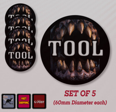Tool Band style Sticker tribute pack of 5 Rock Metal Maynard ROCK ...