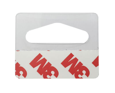 Peg Hook Clear Hang Tabs - 1-3/8"h x 1-5/8"w - 100 PK 101725 | eBay