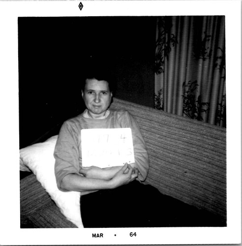 Sad Woman with Swollen Cheeks Jaw Mumps Infection Snapshot 1960s ...