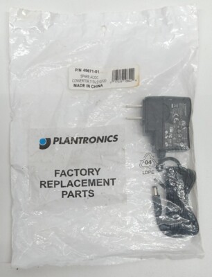 PLANTRONICS Spare AC/DC Converter 110V S10/T20/M22/MLX10 P/N 45671-01 ...