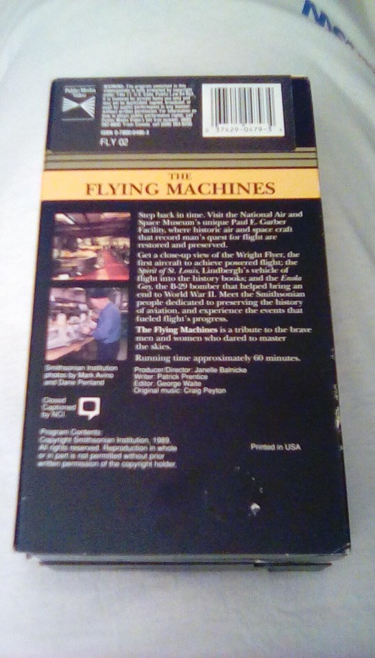 Smithsonian Video Collection - The Flying Machines (1989) VHS ...