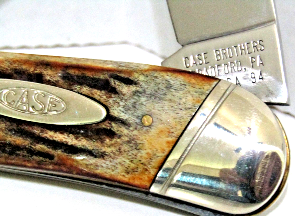 Case Classic 5355 Wharncliffe Whittler knife - Genuine INDIA SAMBAR ...