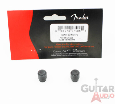 Genuine Fender ROAD WORN Black Telecaster/Tele Top Hat Switch Tips, 2 ...