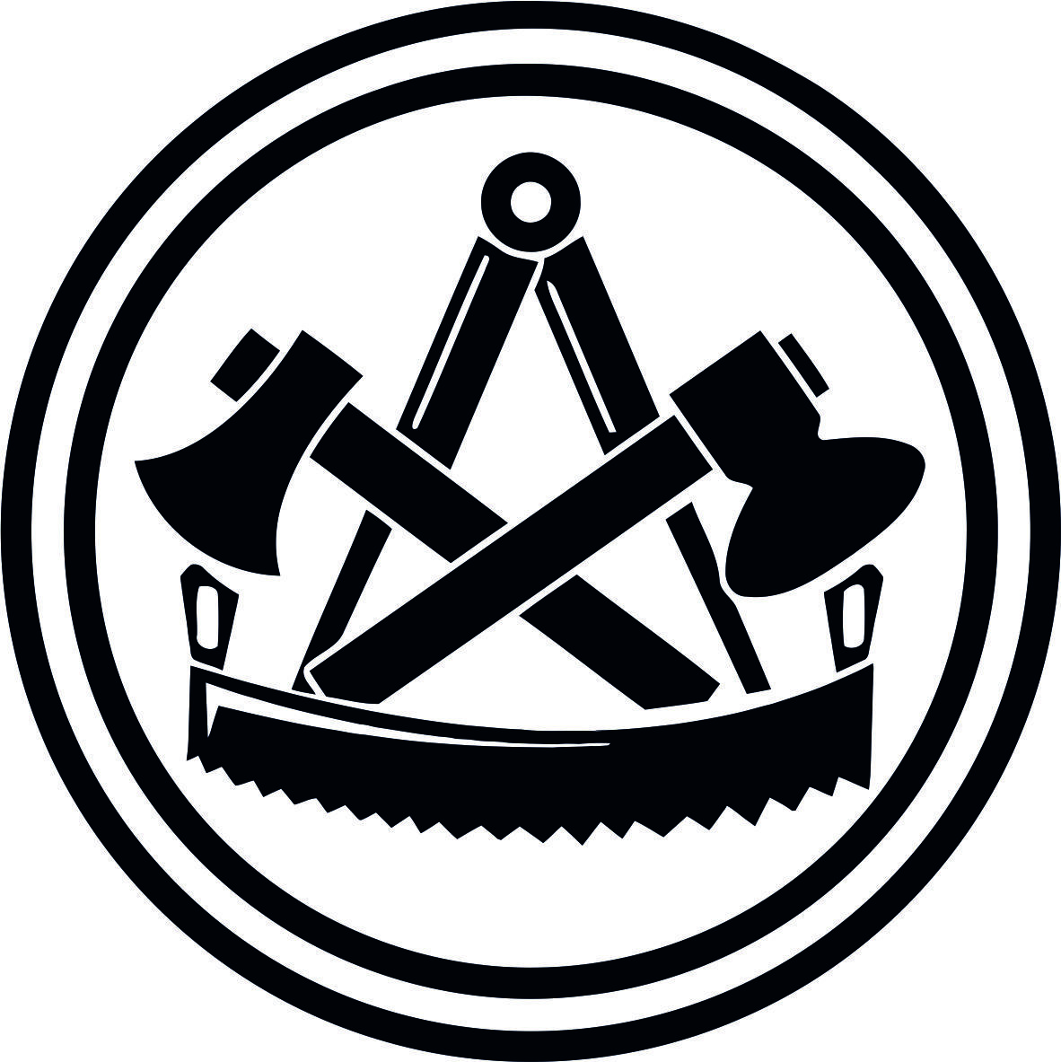 Zimmermann Zunft 1a Symbol Wandtattoo Auto 1 Aufkleber 10 cm | eBay.de