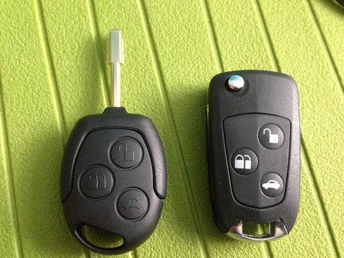FORD MONDEO FOCUS FIESTA PUMA KEY FOB REMOTE FULL FLIP TYPE CAN CUT AND ...