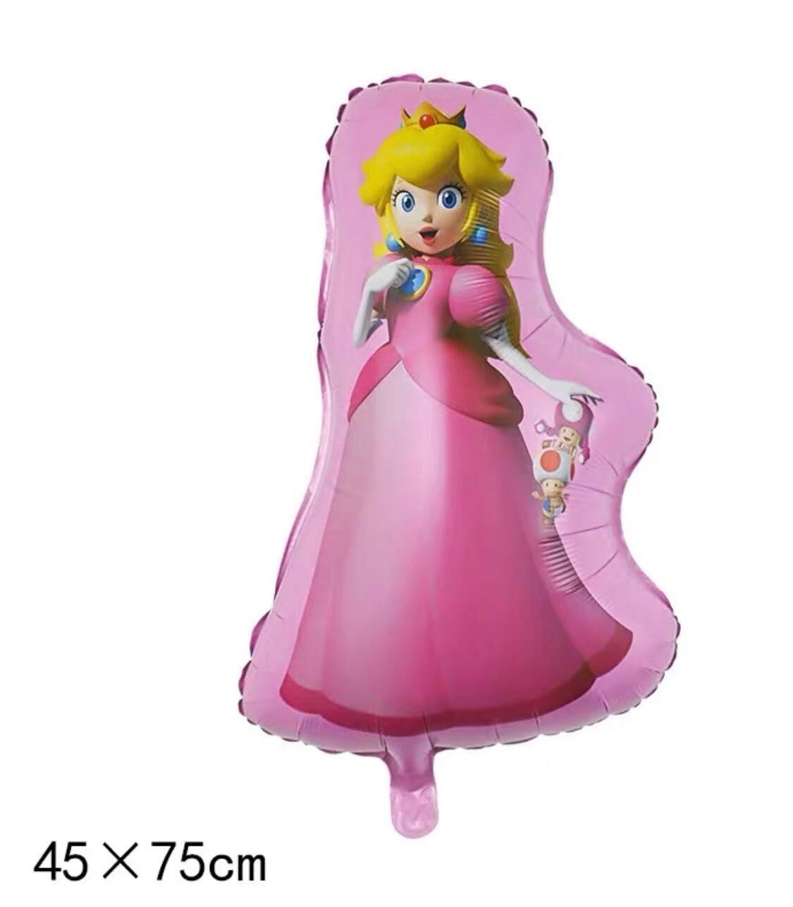 Princess Peach Helium Balloon Foil. Lolly Loot Bag Cake Party Cupcake ...