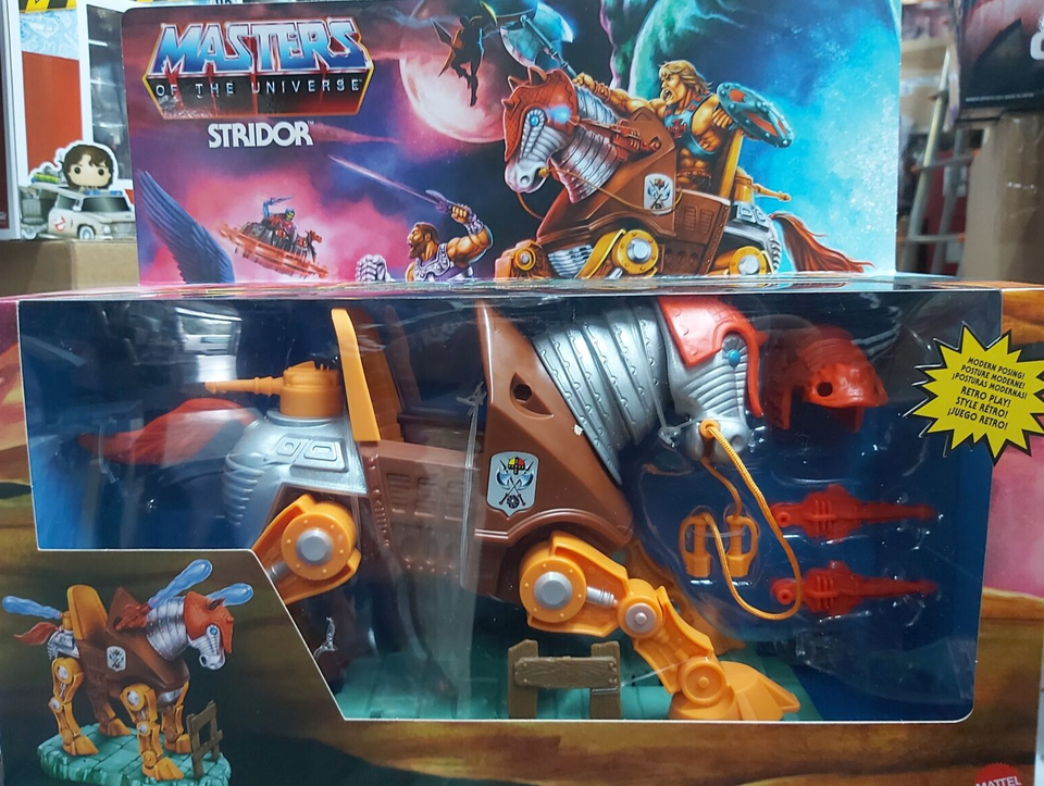 Masters of The Universe Origins He Man's Stridor action figure IN Box ...