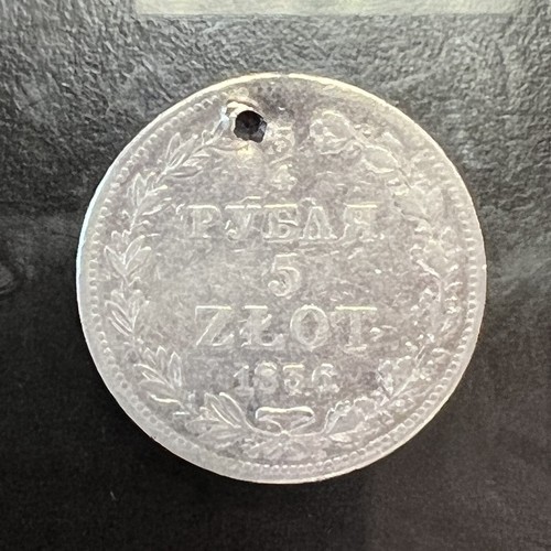 1836 3/4 Rouble 5 ZLOT Silver Russian Coin NIKOLAY II. Rouble ORIGINAL ...